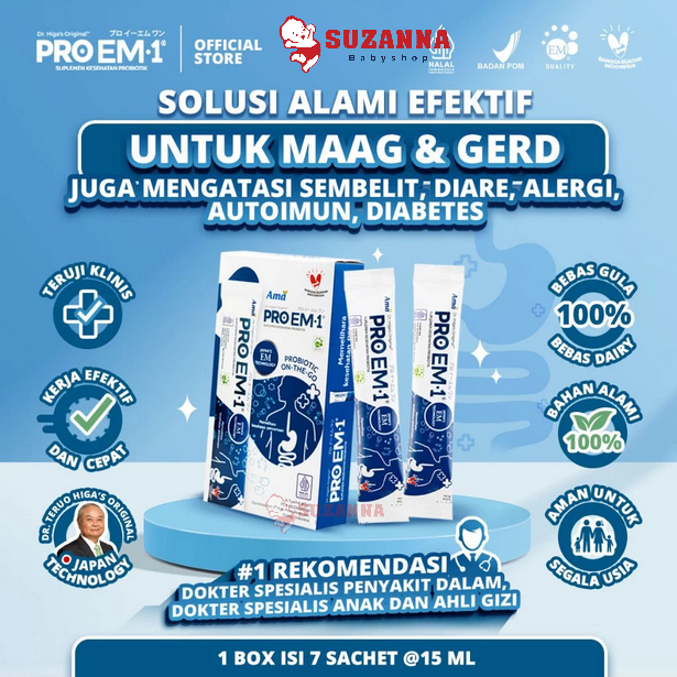 Jual Pro Em1 Probiotik Sachet - 7 pcs | Shopee Indonesia