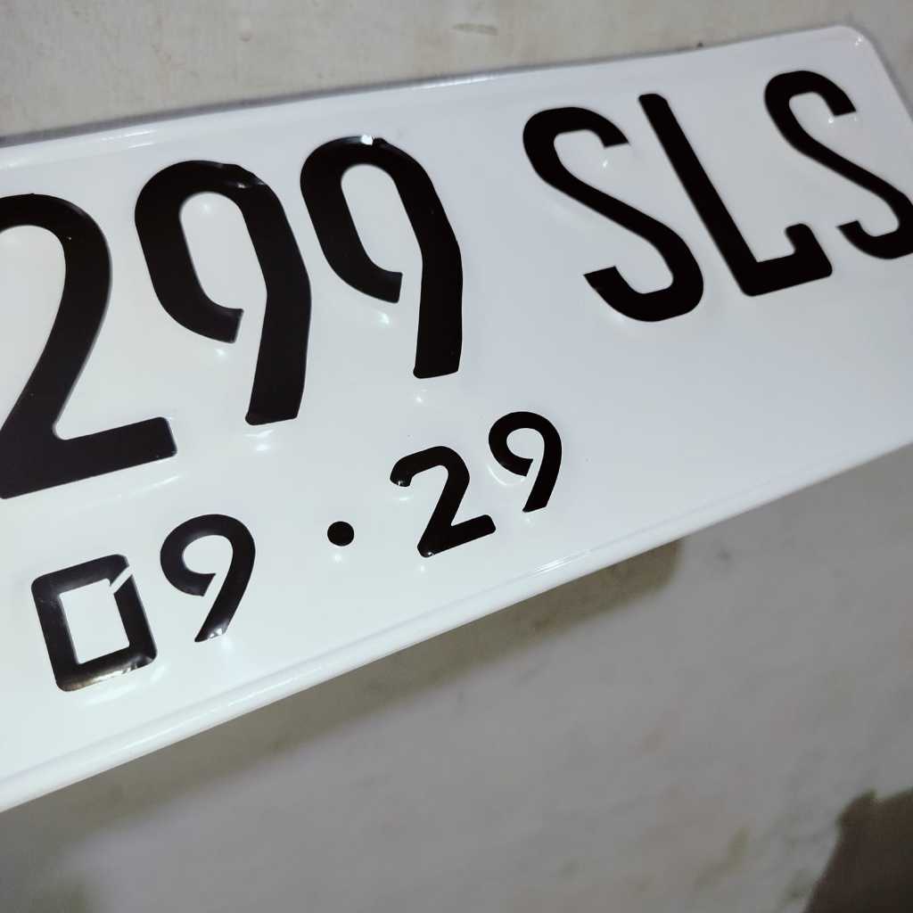 Jual CETAK BARU ANGKA PLAT NOMOR MOBIL PUTIH TERBARU CETAK PLAT NOMOR ...