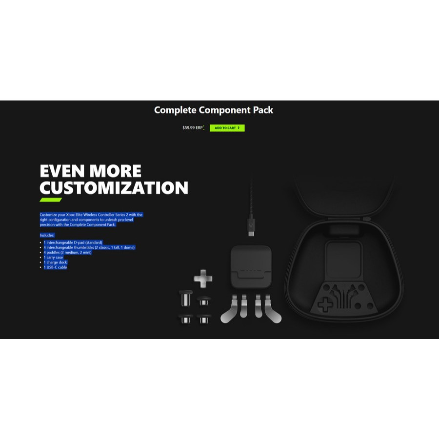 Jual Microsoft Xbox Elite Series 2 Complete Component Pack (Accessories ...
