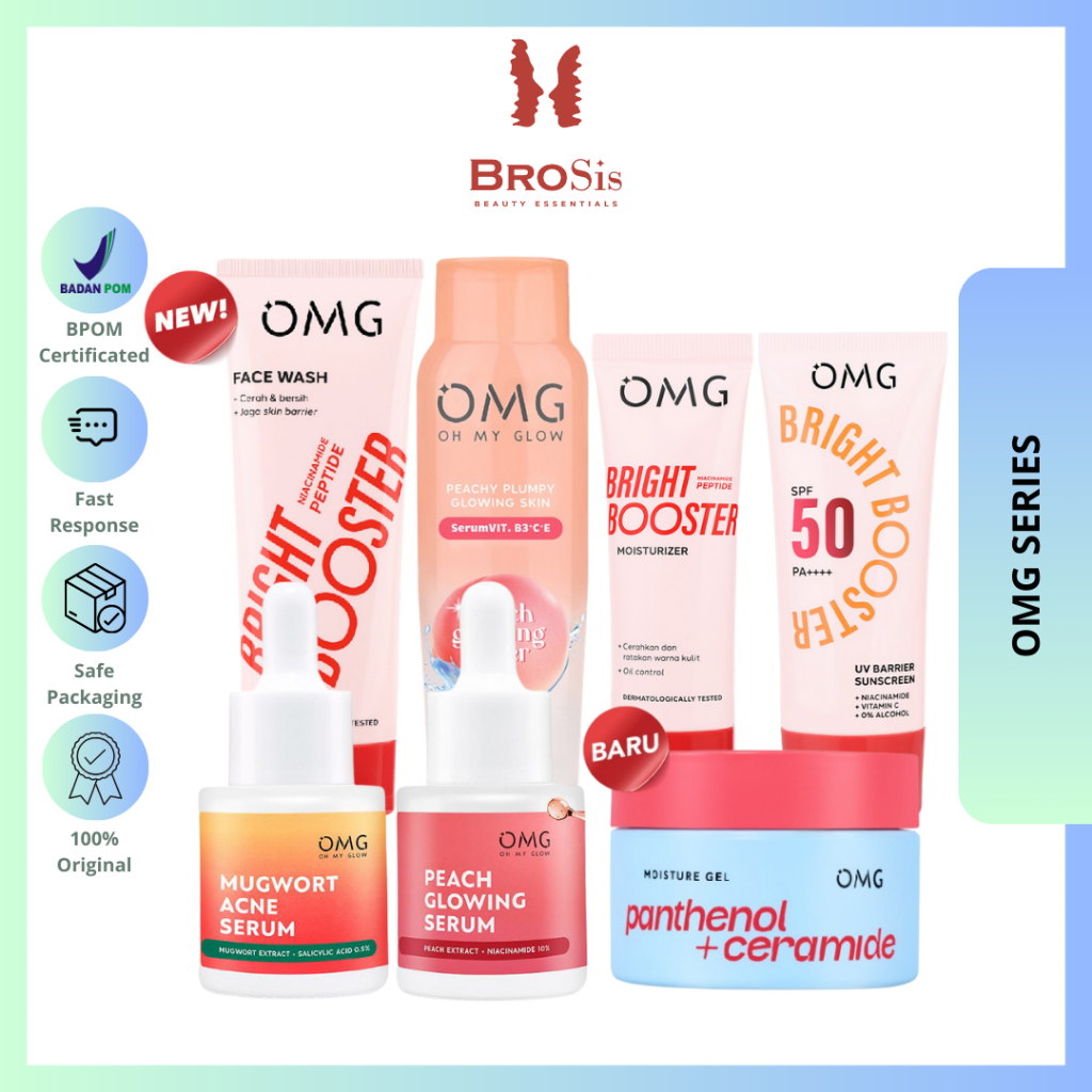 Jual OMG Oh My Glow Bright Booster Series | Sunscreen | Face Wash ...