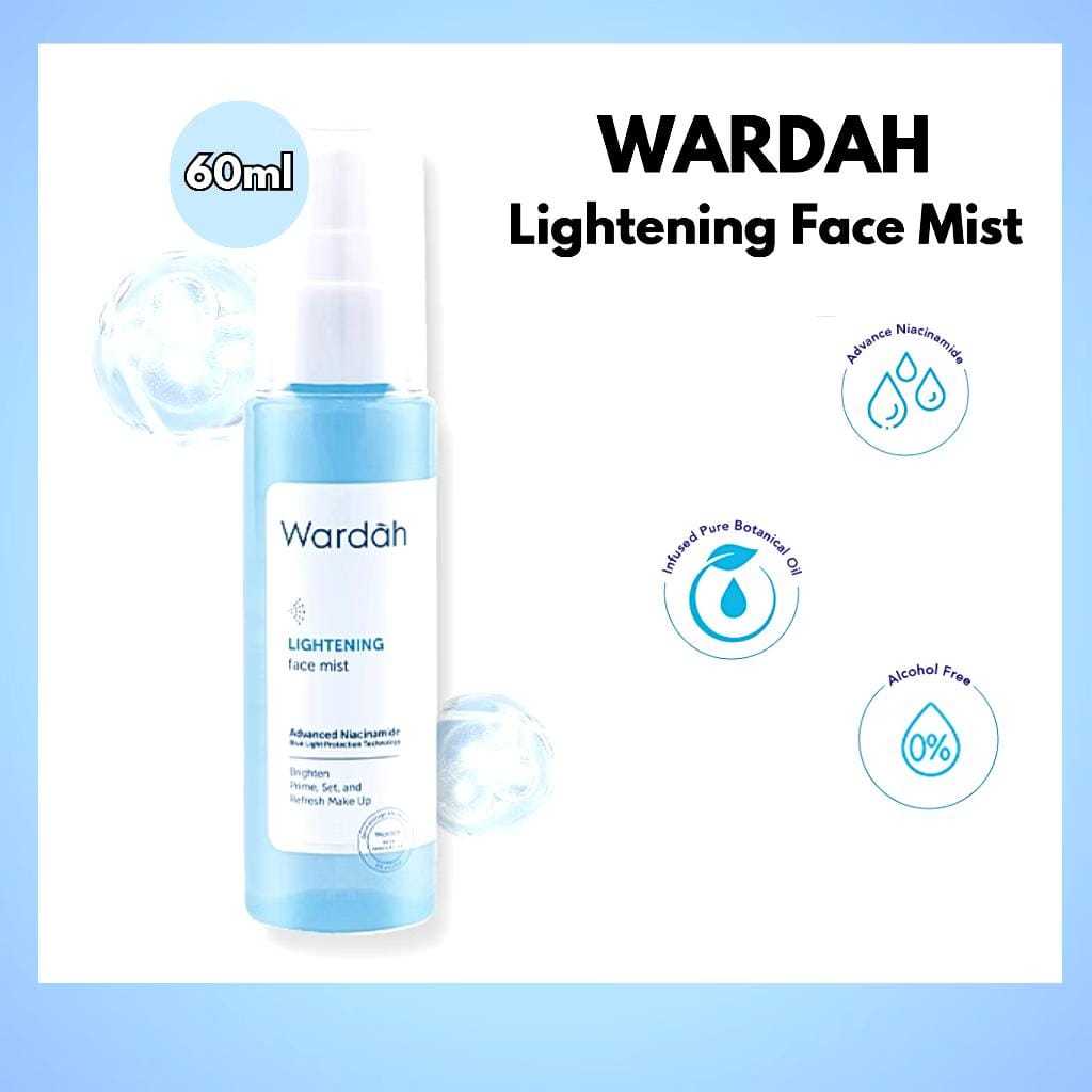 Jual Wardah Lightening Face Mist 60ml - Primer - Setting Spray - Base ...