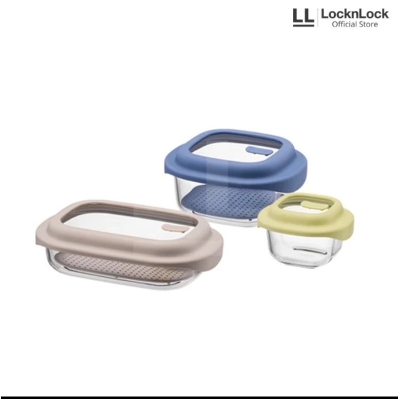 Jual lock n lock kotak makan oven glass simple cook container | Shopee ...