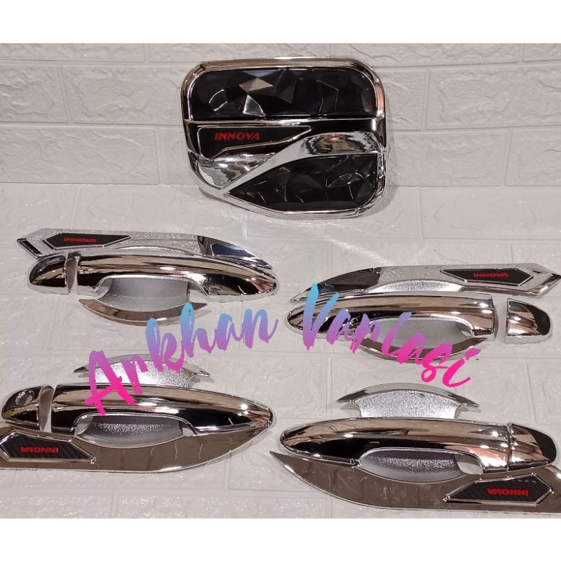 Jual Paket Cover Handle Outer Tank Cover Chrome All New Innova Reborn Gr Sport 2016 2017 2018 ...