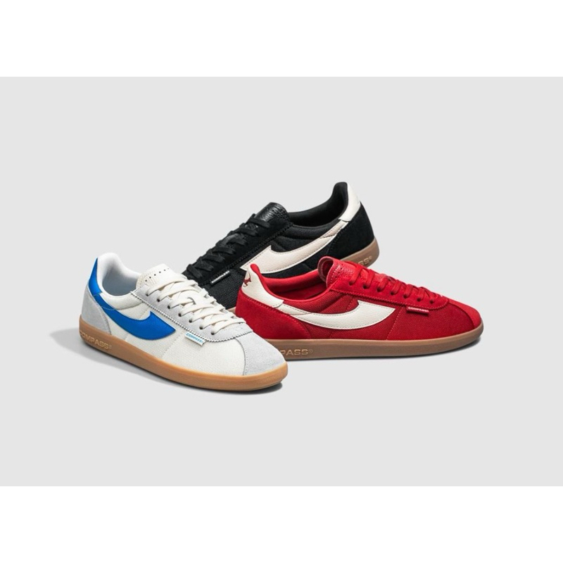 Jual [ ORIGINAL 100% ] SEPATU COMPASS TRIBUNE BLACK GUM/WHITE BLUE ...