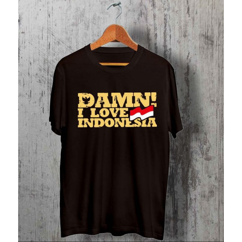 Jual KAOS DAMN I LOVE INDONESIA | Shopee Indonesia