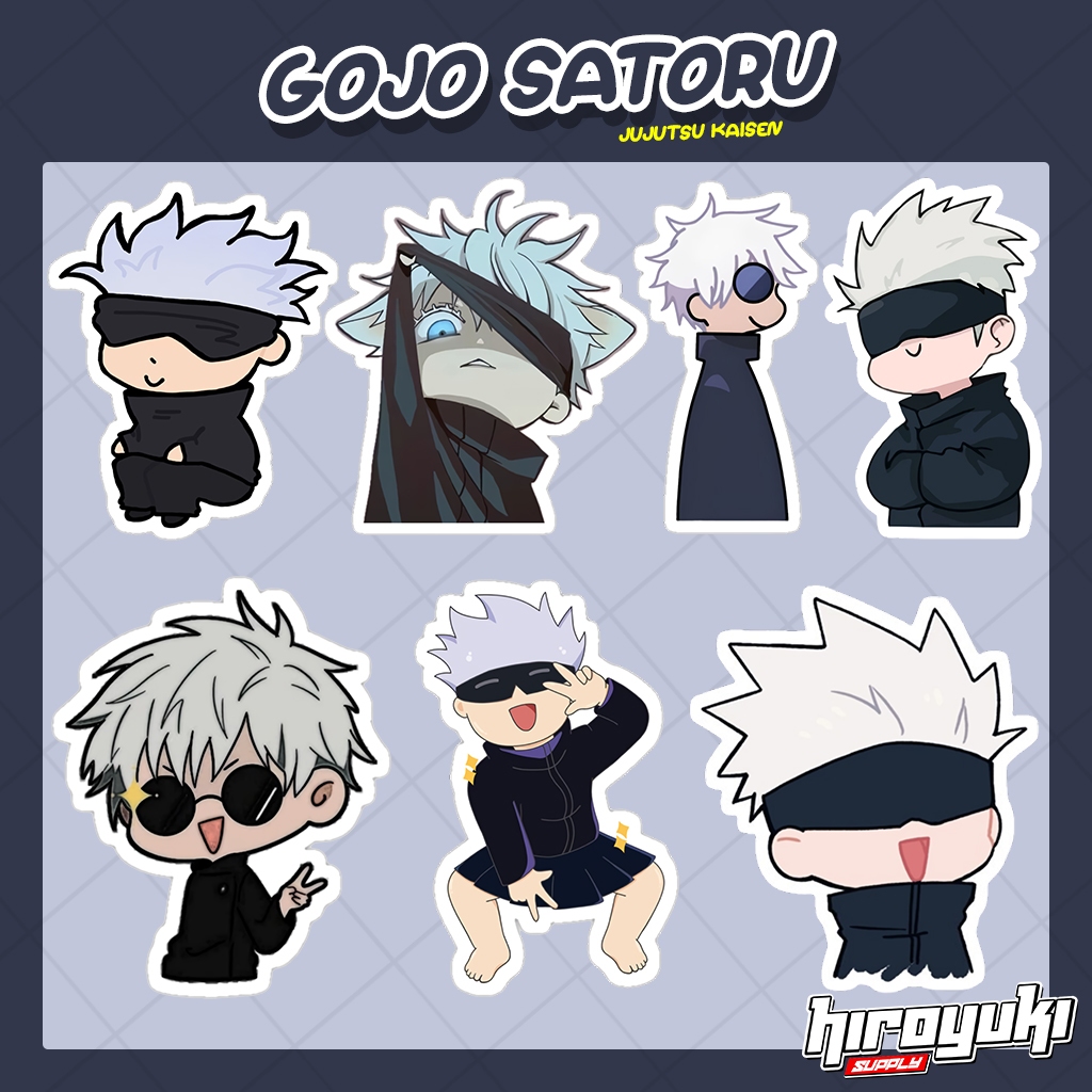 Jual Sticker Anime Gojo Satoru Jujutsu Kaisen Chibi | Shopee Indonesia
