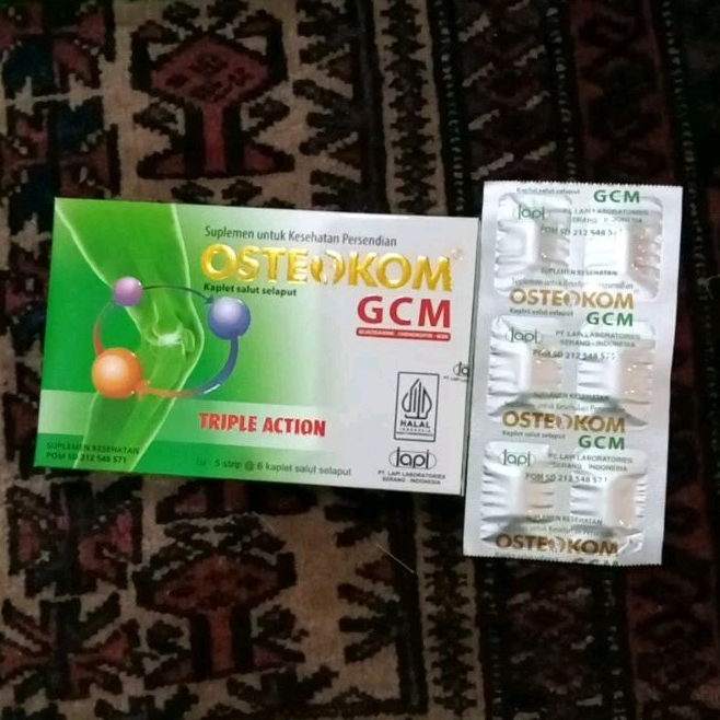 Jual OSTEOKOM GCM PER STRIP ISI 6 TABLET | Shopee Indonesia