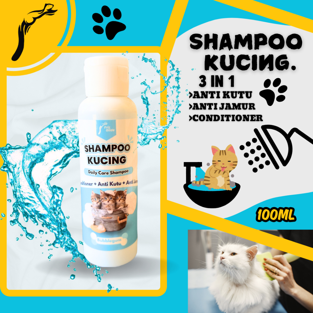 Jual SHAMPOO KUCING 3in1 CONDITIONER ANTI JAMUR ANTI KUTU SHAMPOO ...