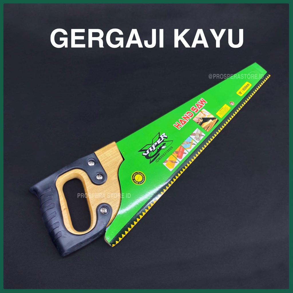 Jual Gergaji Kayu VIPER 18" / 450mm - Geraji Gorok graji gagang kayu ...