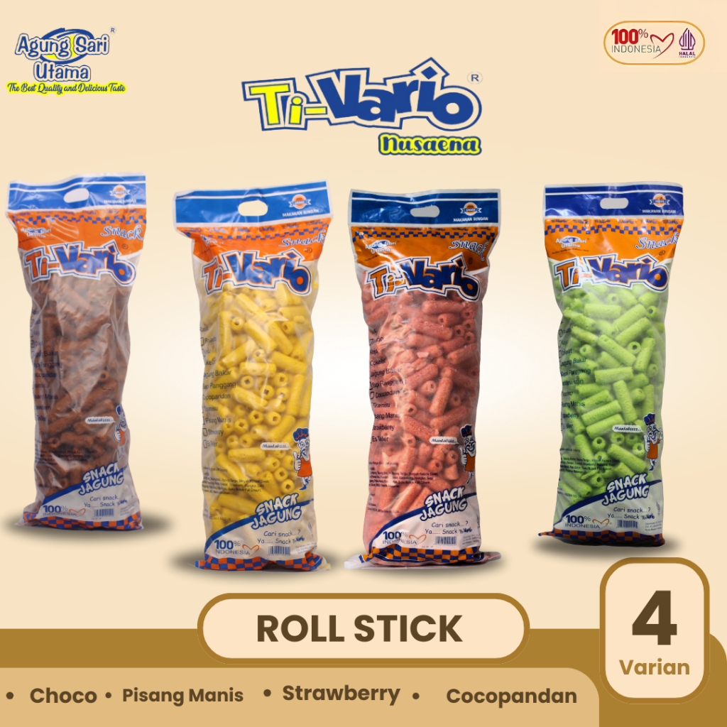 Jual TI-VARIO ROLL STIK 1KG - Cemilan - Renyah - Enak - Viral - Jajanan ...