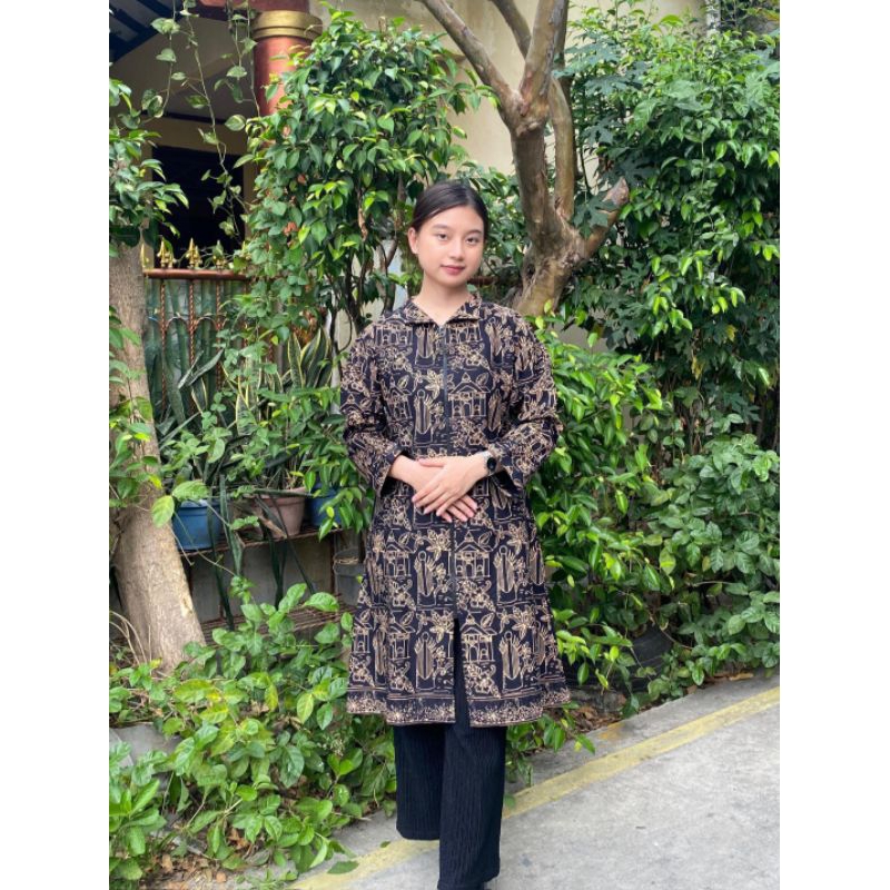 Jual Tunik Batik Cap Tugu & Gedung Juang | Shopee Indonesia