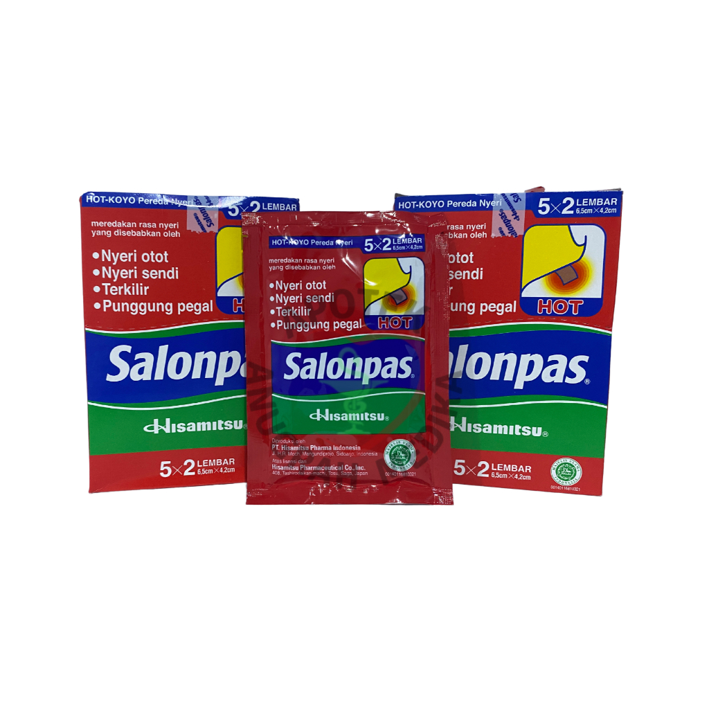 Jual SALONPAS HOT Box Isi 5 X 2 LEMBAR - 10 Lembar | Shopee Indonesia