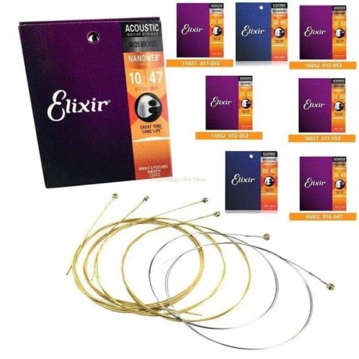 Jual Senar Gitar Elixir Akustik String Import | Shopee Indonesia