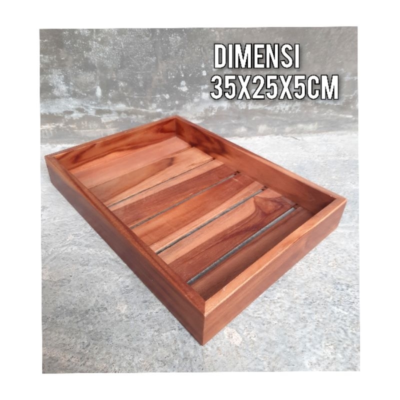 Jual NAMPAN TRAY KAYU JATI 01 | Shopee Indonesia