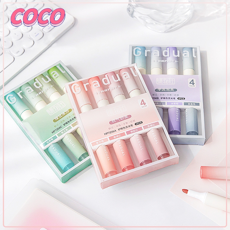 Jual 4 buah/pak stabilo gaya gradien set stabilo pelindung mata 4 warna ...