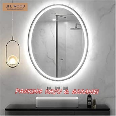 Jual Cermin Led Gantung Kamar Mandi Tempel Dinding Wastafel Aesthetic ...