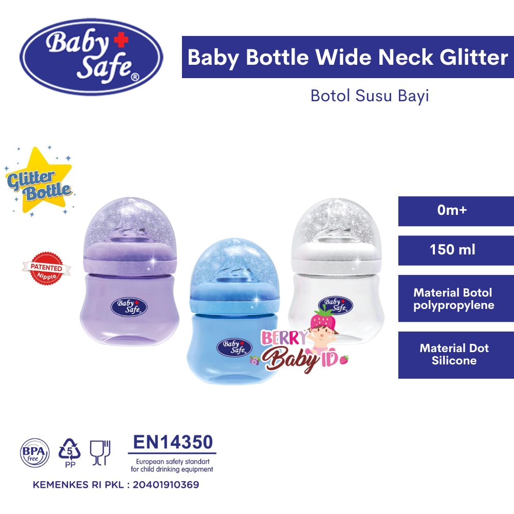 Jual Berry Baby - Baby Safe Bottle Wide Neck Botol Susu Bayi 150 Ml ...