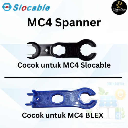 Jual MC4 Spanner Set / Assembly Open-end MC4 Solar Panel Surya Hitam Slocable Biru BLEX | Shopee ...