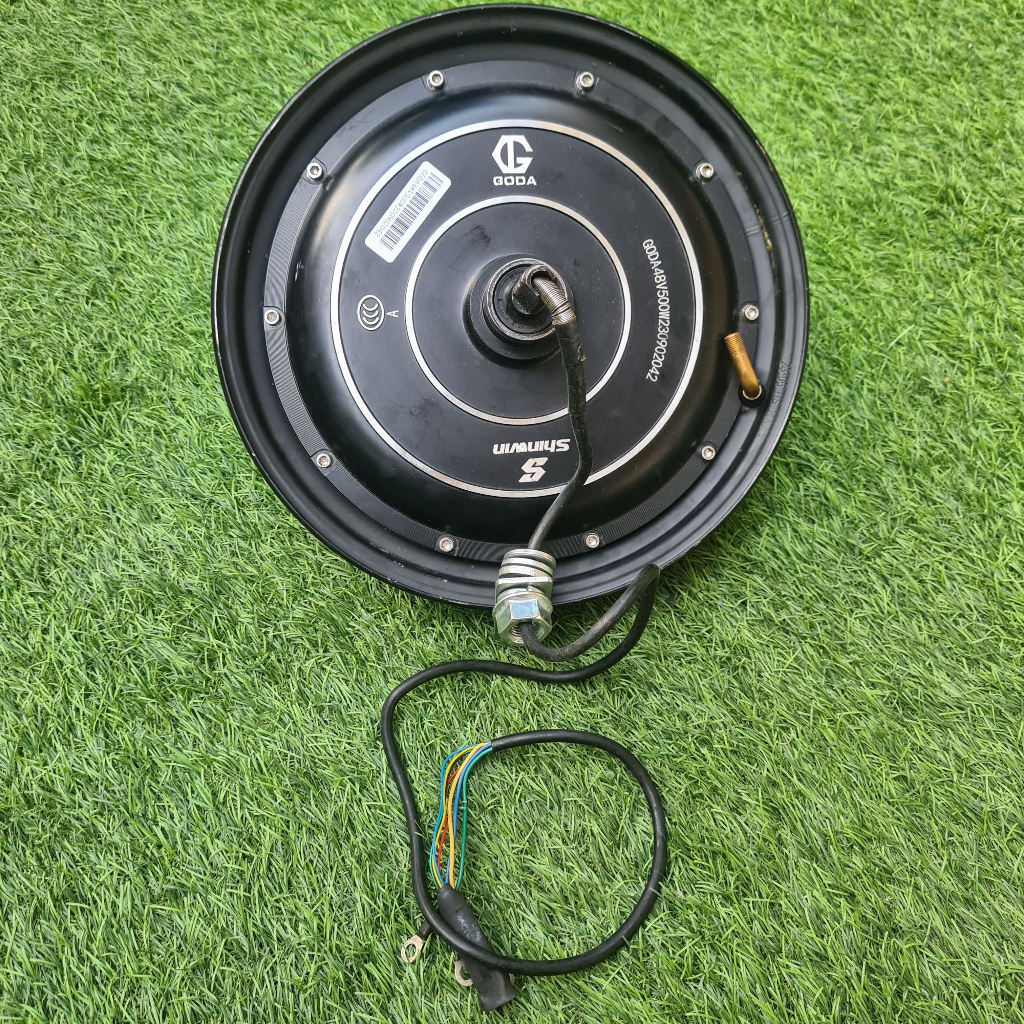 Jual Velg Belakang Sepeda Listrik Goda Komplit / Dinamo Sepeda Listrik GODA 48V 500Watt R10 14 x ...