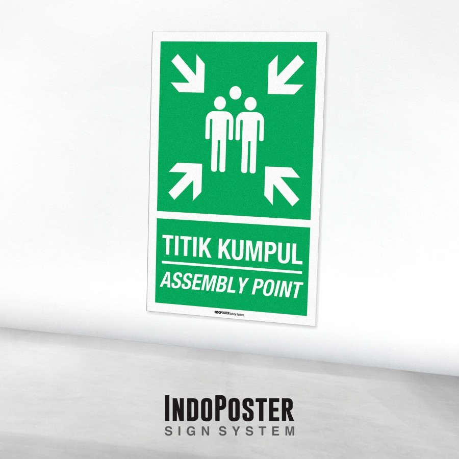 Jual Stiker Safety Sign Rambu K3 Sign Titik Kumpul Assembly Point ...