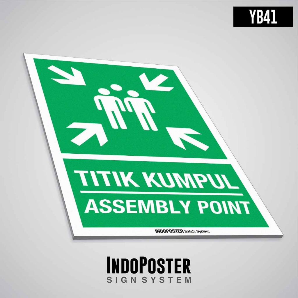 Jual Safety Sign Rambu K3 PVC ISO Emergency - Assembly Muster Point ...