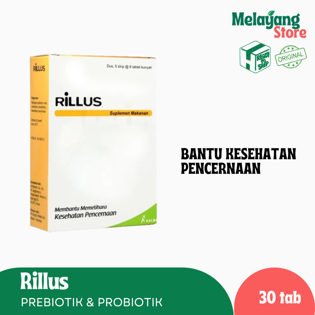 Jual Rillus Prebiotik & Probiotik 30tablet | Shopee Indonesia