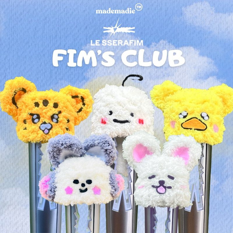 Jual READY STOCK LE SSERAFIM FIM'S CLUB CROCHET HAT FIMBONG LIGHTSTICK ...