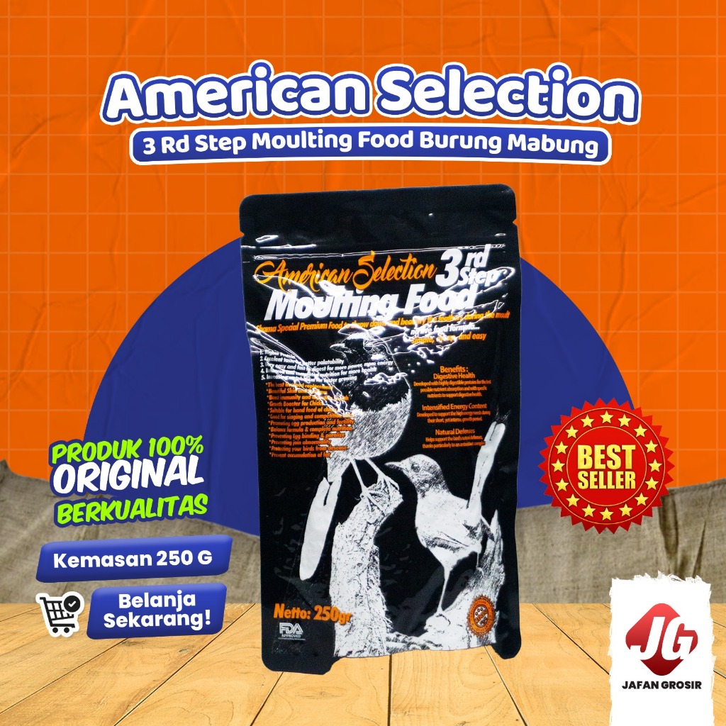 Jual Pakan Burung Murai AMS MOULTING FOOD I American Selection Untuk ...