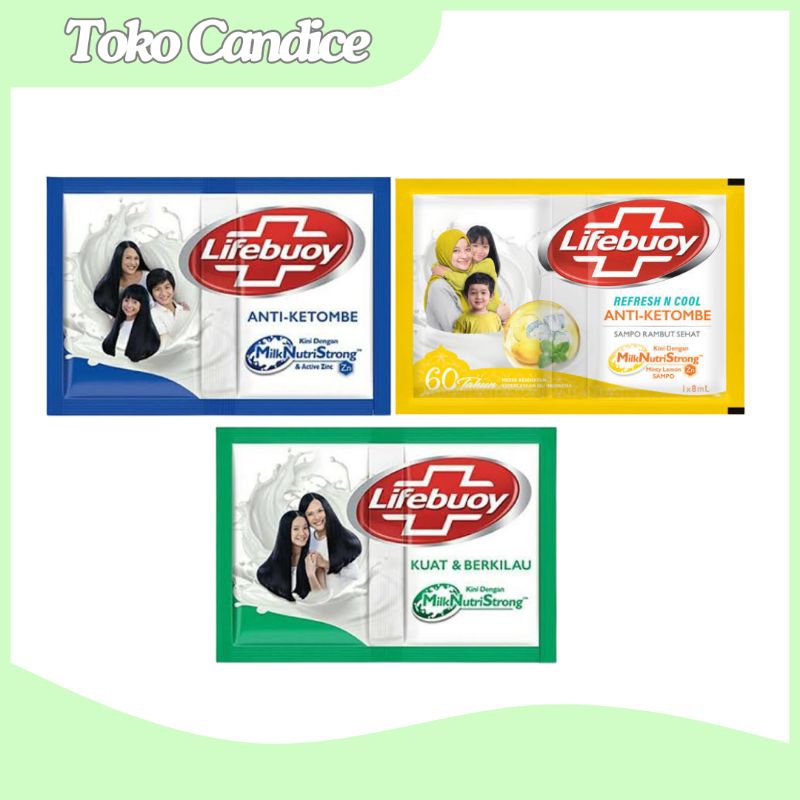 Jual Shampo Lifebuoy 9 ML Varian Kuning/Biru/Hijau (1 Renceng/12 Sachet ...