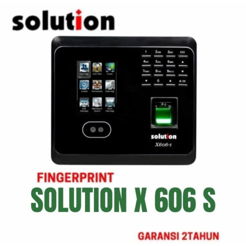 Jual Mesin Absensi Fingerprint Wajah Solution X606S/X-606S/X 606 S ...