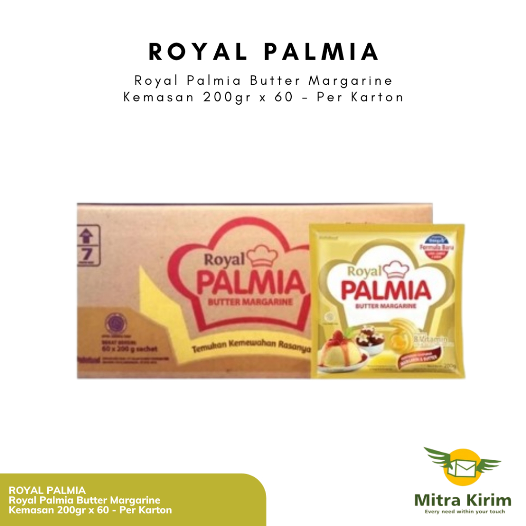 Jual Royal Palmia Butter Margarine Kemasan 200gr x 60 - Per Karton ...
