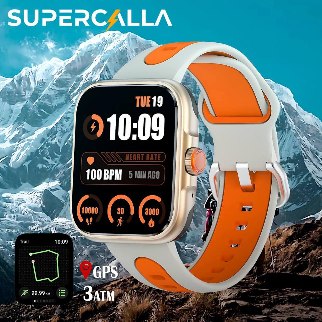 Jual Supercalla New Build-in GPS Smart Watch S216 Blood Oxygen Amoled ...