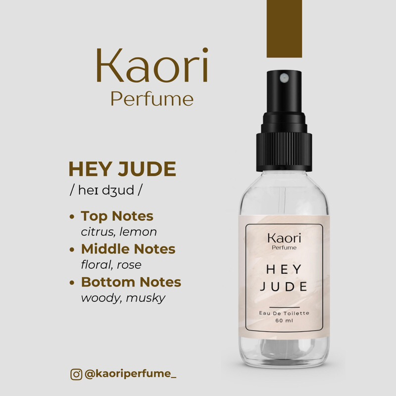 Jual Hey Jude by Kaori Perfume - 60ml | Shopee Indonesia