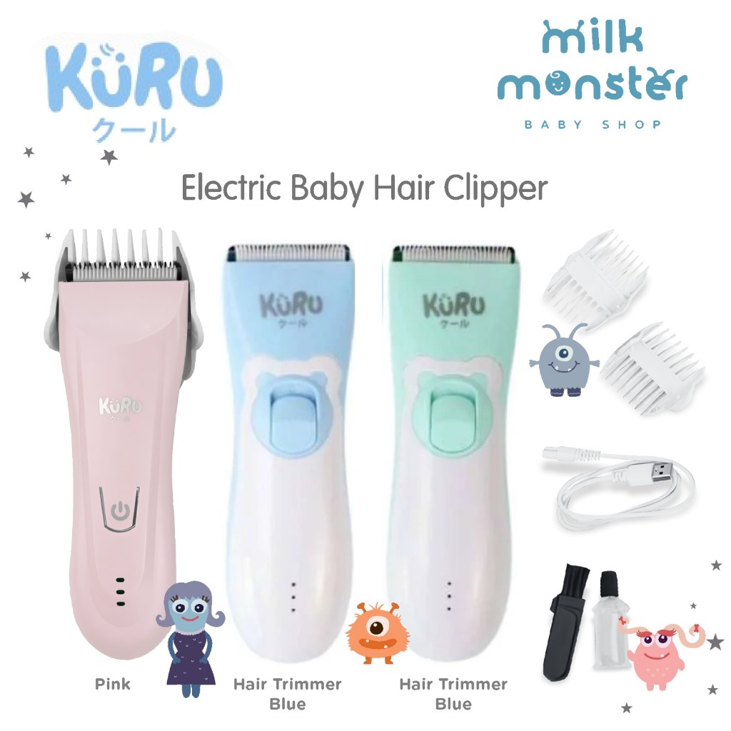 Jual Kuru Electric Baby Hair Clipper / Alat Cukur Rambut Bayi Elektrik ...
