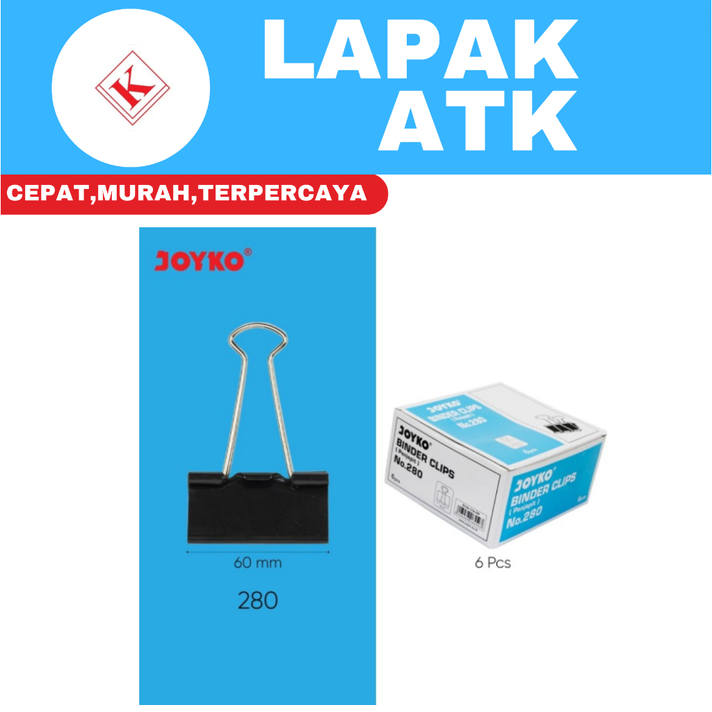 Jual Binder Clip 280 Joyko ++ | Shopee Indonesia