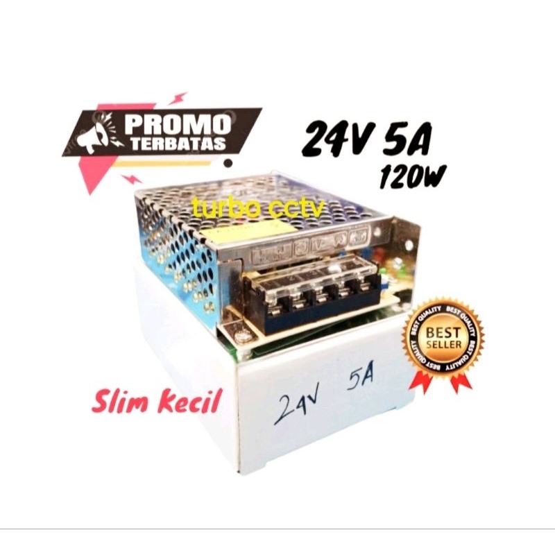 Jual Switching Power Supply PSU 24V 5A High Quality, 24 Volt 5 Ampere Jaring Adaptor SMPS ...