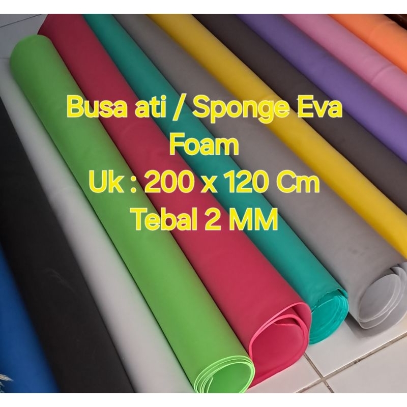Jual BUSA ATI / SPONGE EVA FOAM TEBAL 2 MM UKURAN 200 X 120 CM ...