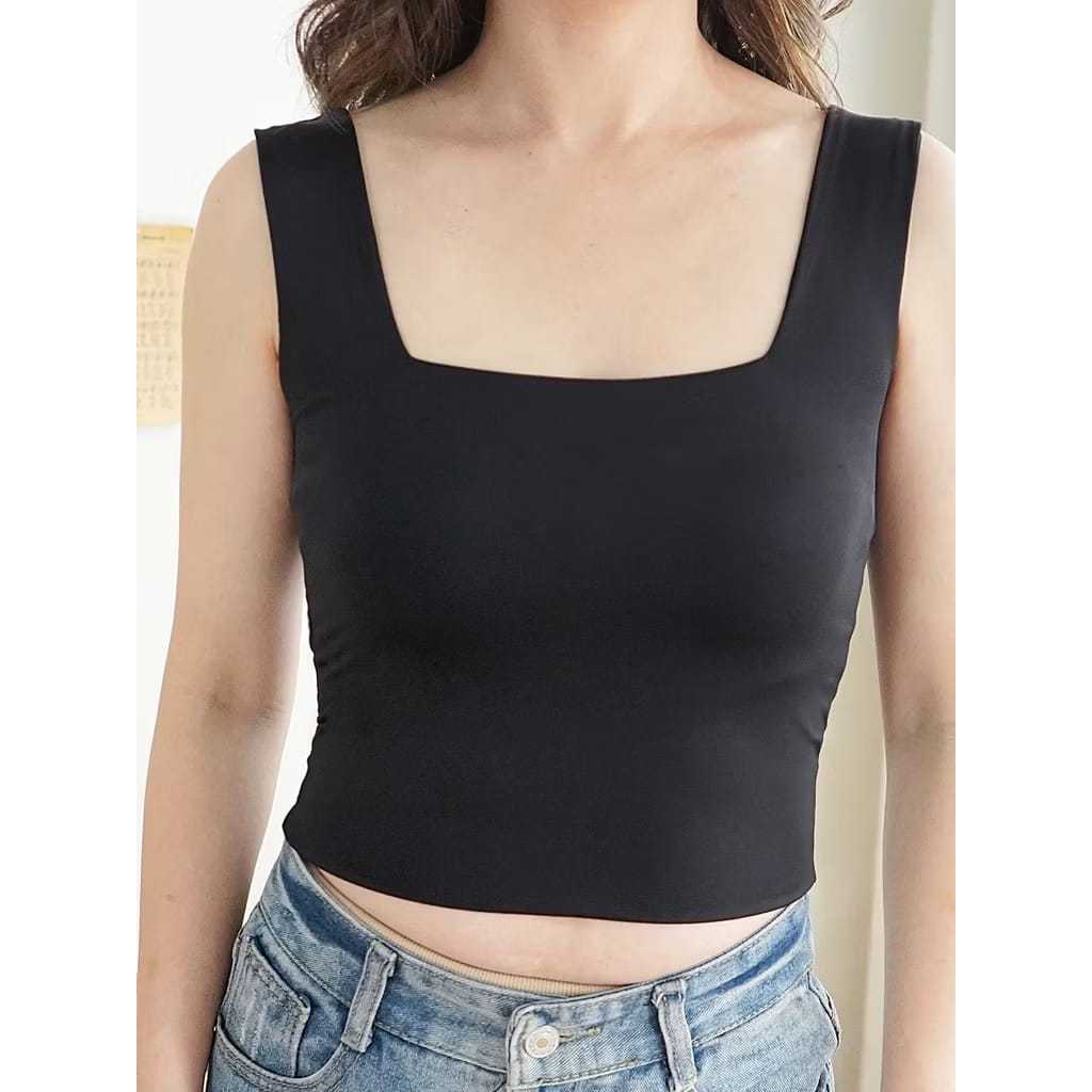 Jual SAKTI.CO Atasan Crop Tank Top | Tank Top Wanita Bahan Spandek ...
