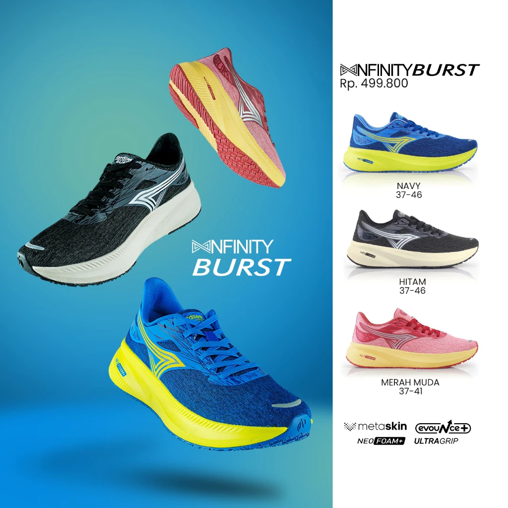 Jual Sepatu Running Ardiles Infinity Burst Olahraga unisex-Sepatu Lari ...