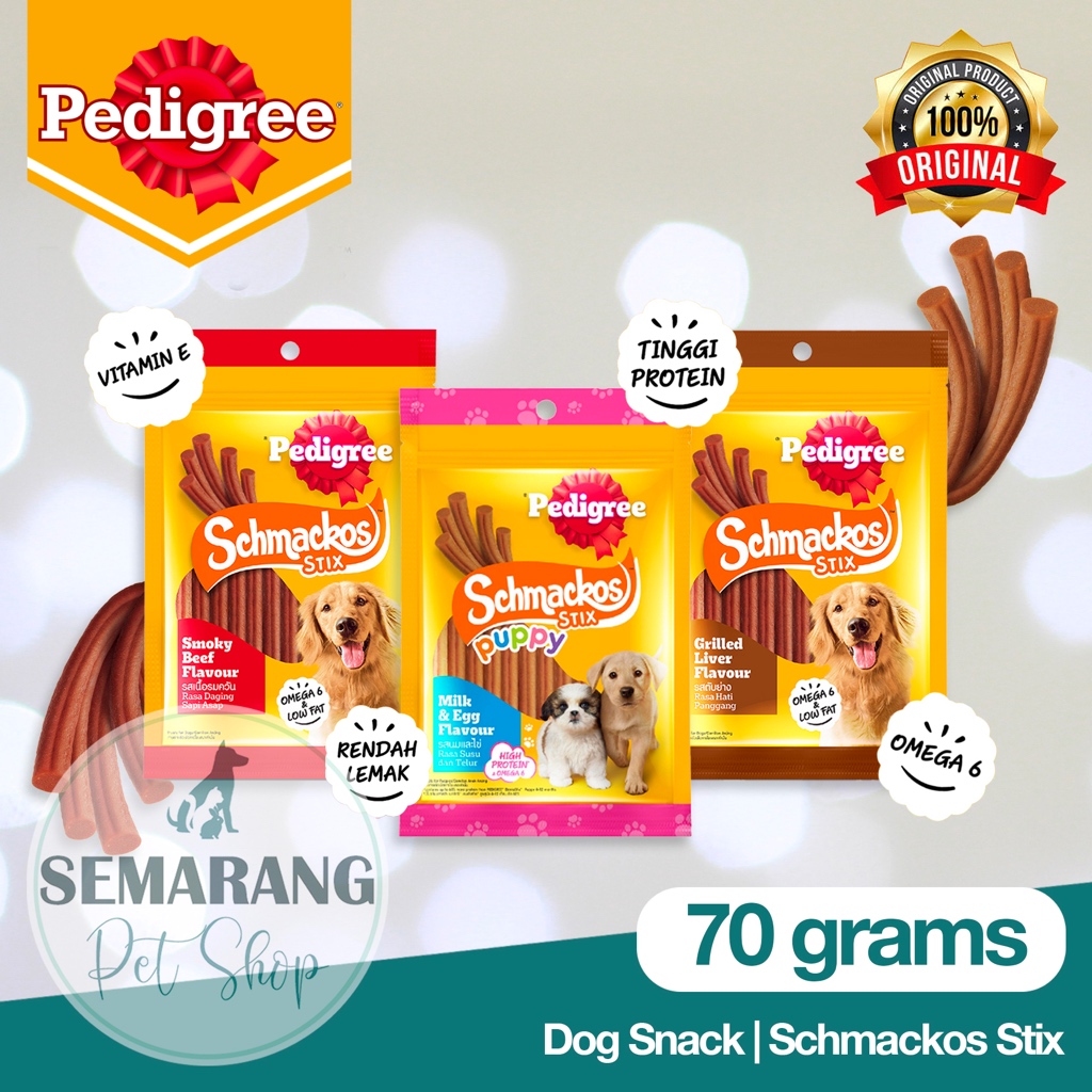 Jual Dog Snack PEDIGREE Schmackos Meat Jerky Stix 70gr | Treats/Camilan ...