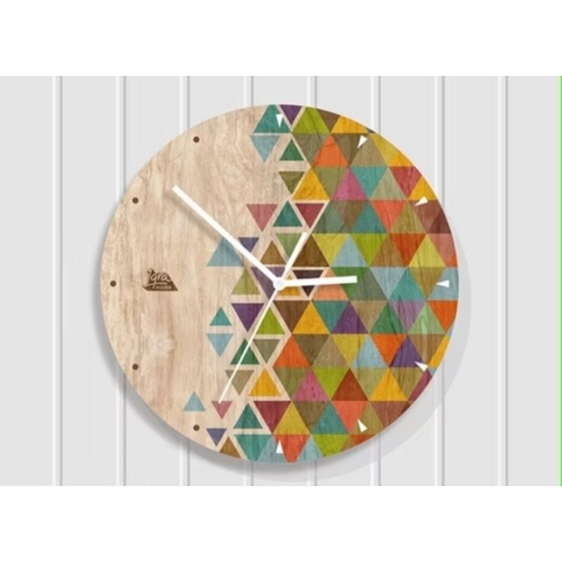 Jual JAM DINDING KAYU ESTETIK 30CM 20CM SWEEP MOVEMENT / JAM DINDING ...