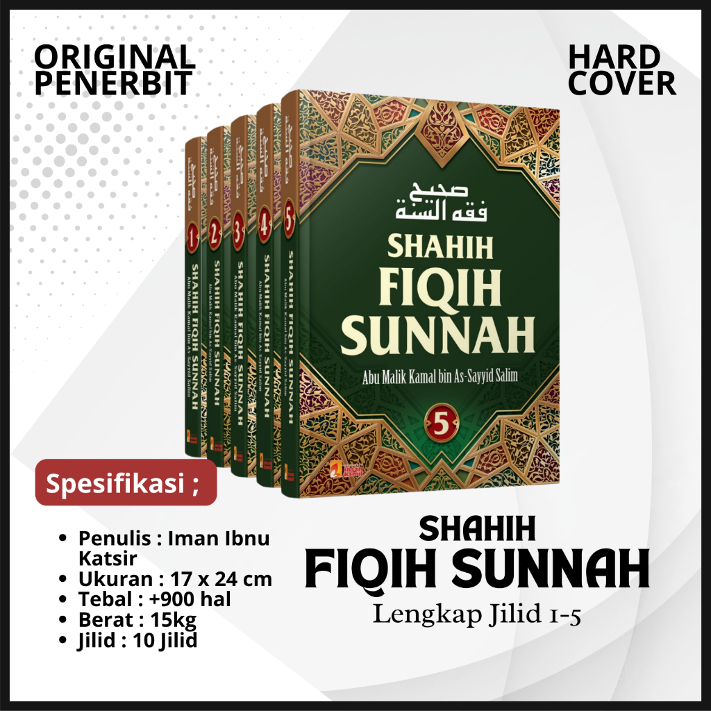 Jual Buku Shahih Fiqih Sunnah 1 set (5jilid) | Buku fiqih Lengkap ...