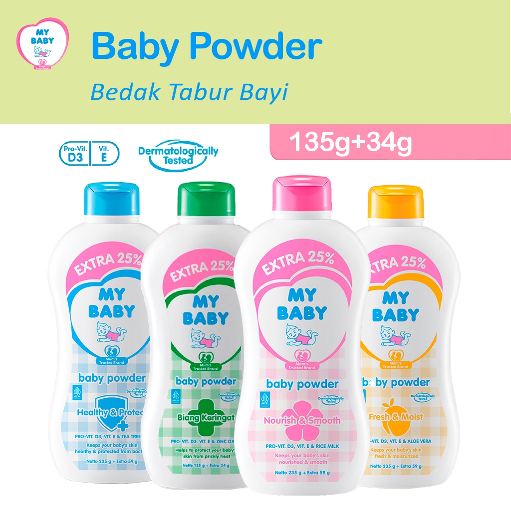 Jual My Baby Powder Extra Bedak Bayi 135g + 34g - Bedak Tabur Bayi ...