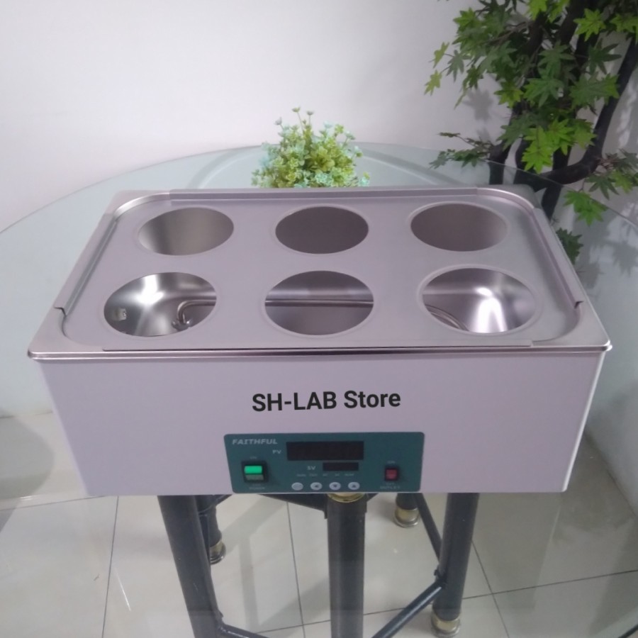 Jual Laboratory Digital Water Bath Heater 6 Holes Kapasitas 22.5 Liter ...