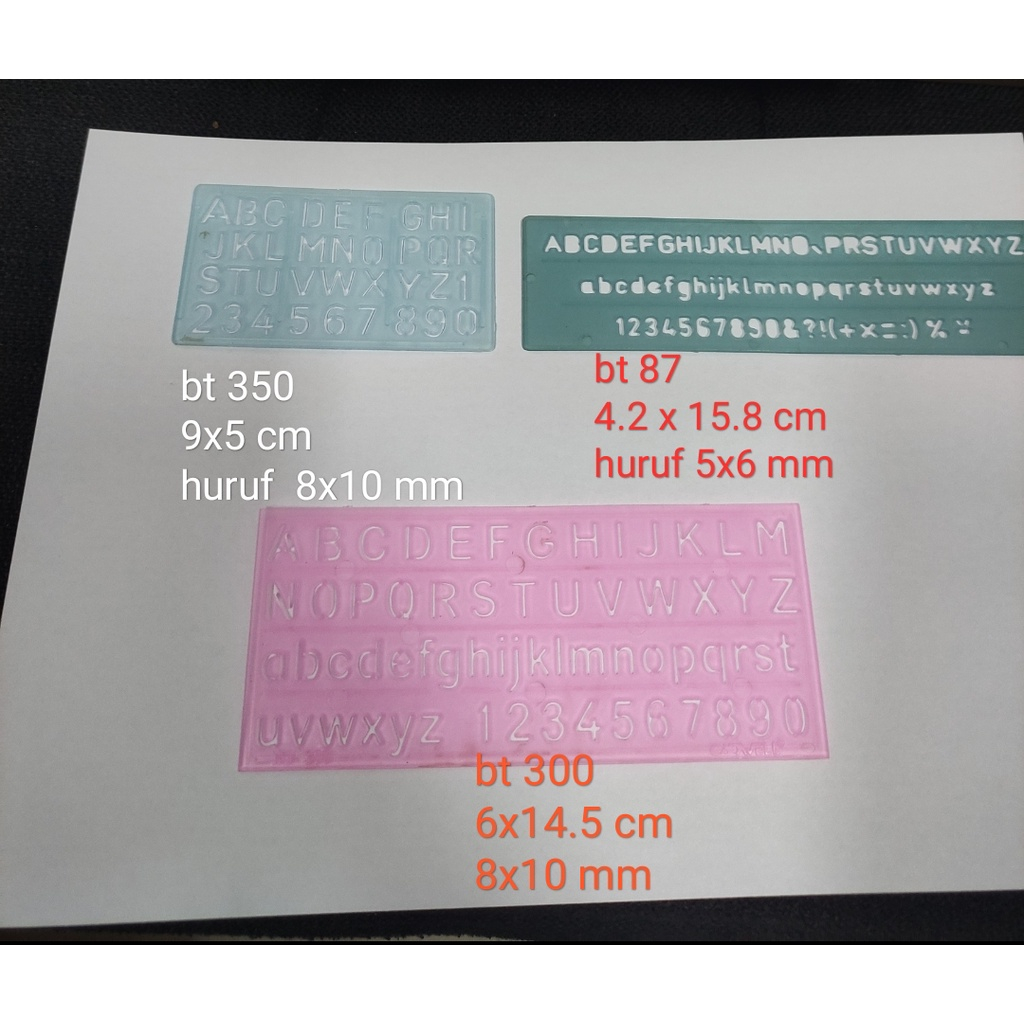 Jual penggaris mal huruf butterfly bazic bt 350 / bt 300 / bt87 / set ...
