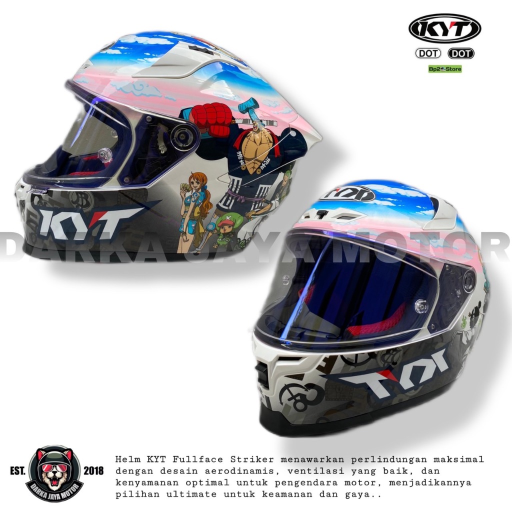 Jual HELM KYT STRIKER MOTIF ONE PIECE / HELM FULL FACE KYT STRIKER ...