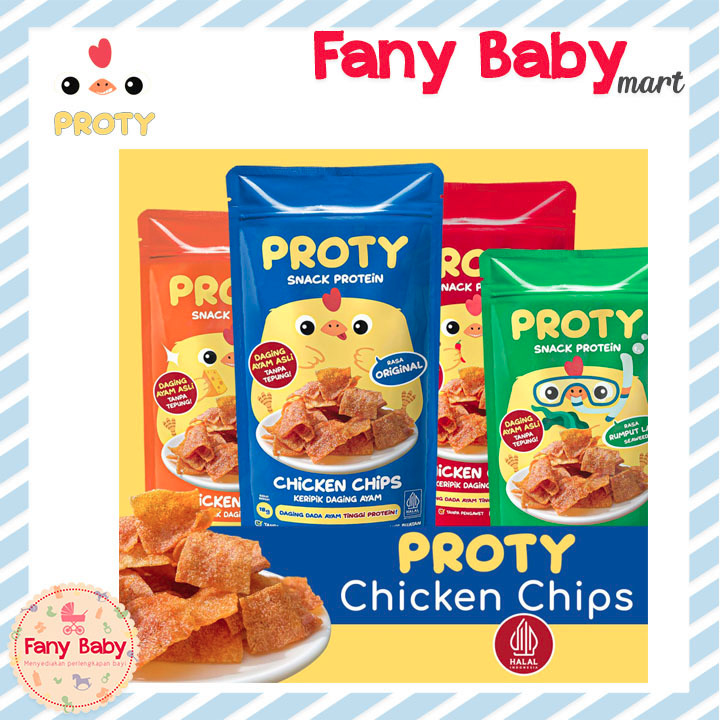Jual PROTY SNACK PROTEIN CHICKEN CHIPS 18GR | Shopee Indonesia