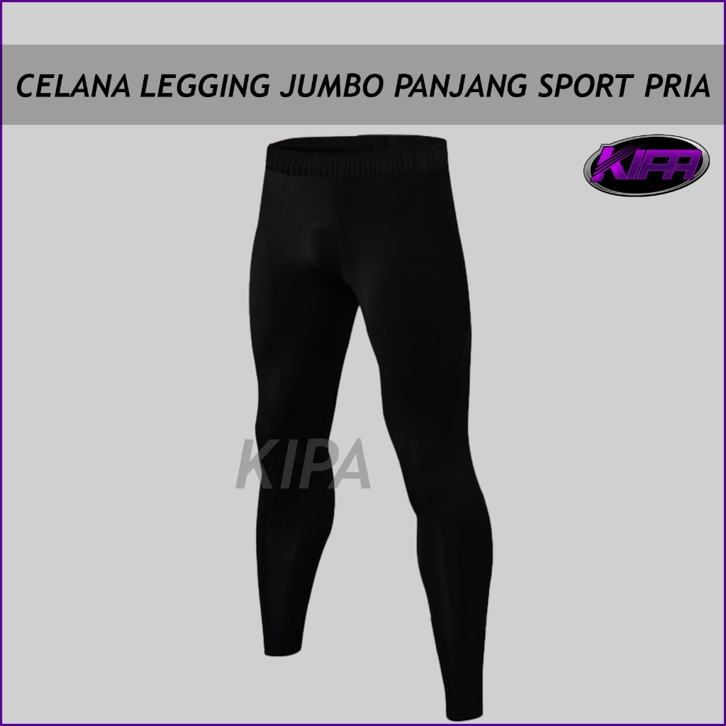 Jual Celana Legging Jumbo Big Size Panjang Sport Cowok Pria / Legging ...