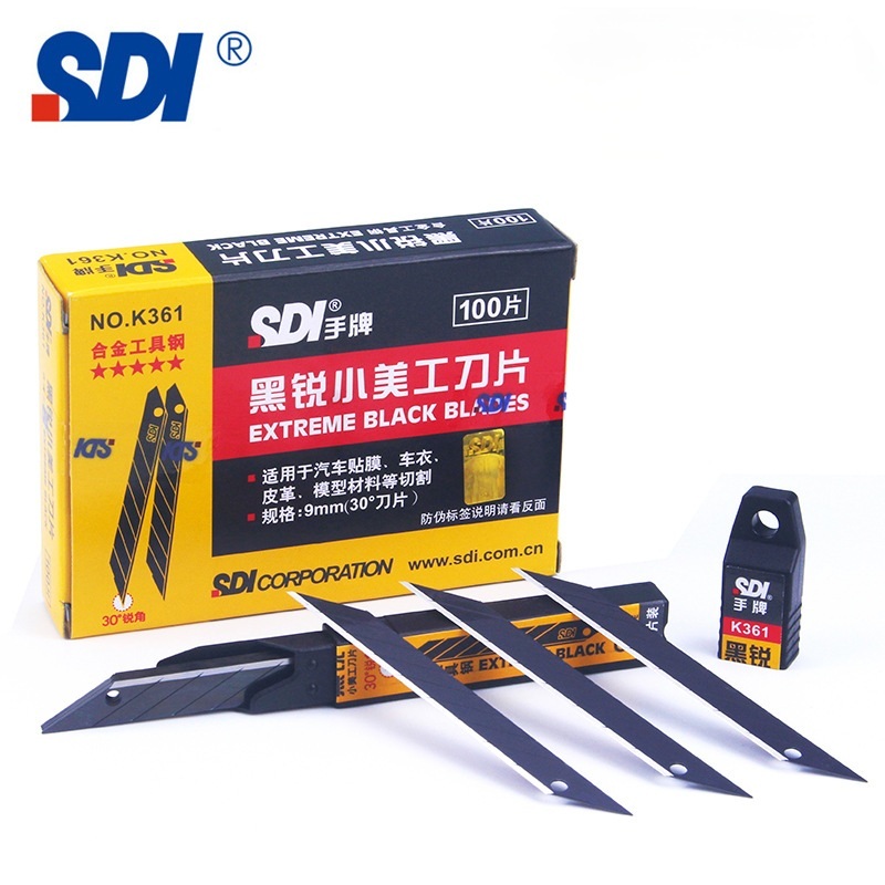 Jual SDI isi cutter refill extreme black alloy steel SK2 | Shopee Indonesia