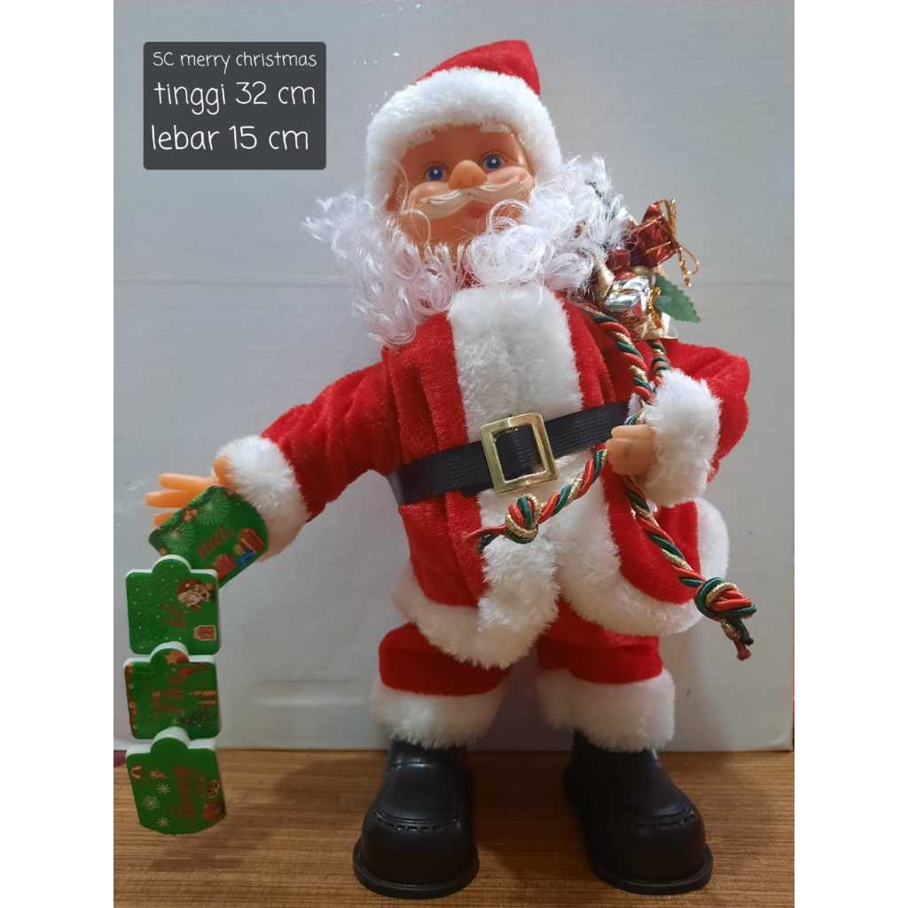 Jual Boneka Santa Ada Suara Musik Mainan Natal ADA MUSIK TAPI TIDAK ...